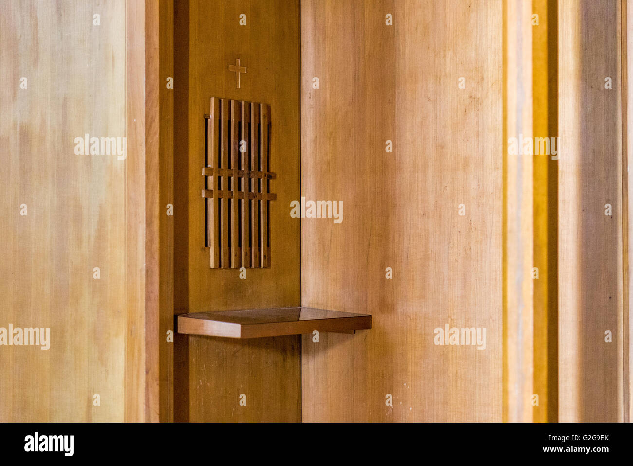 Confessional of a church hi-res stock photography and images - Alamy