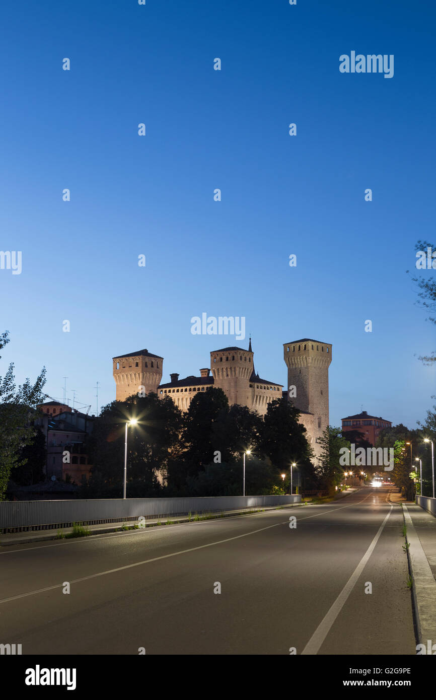 The Vignola castle at dusk, Vignola, Italy Stock Photo - Alamy