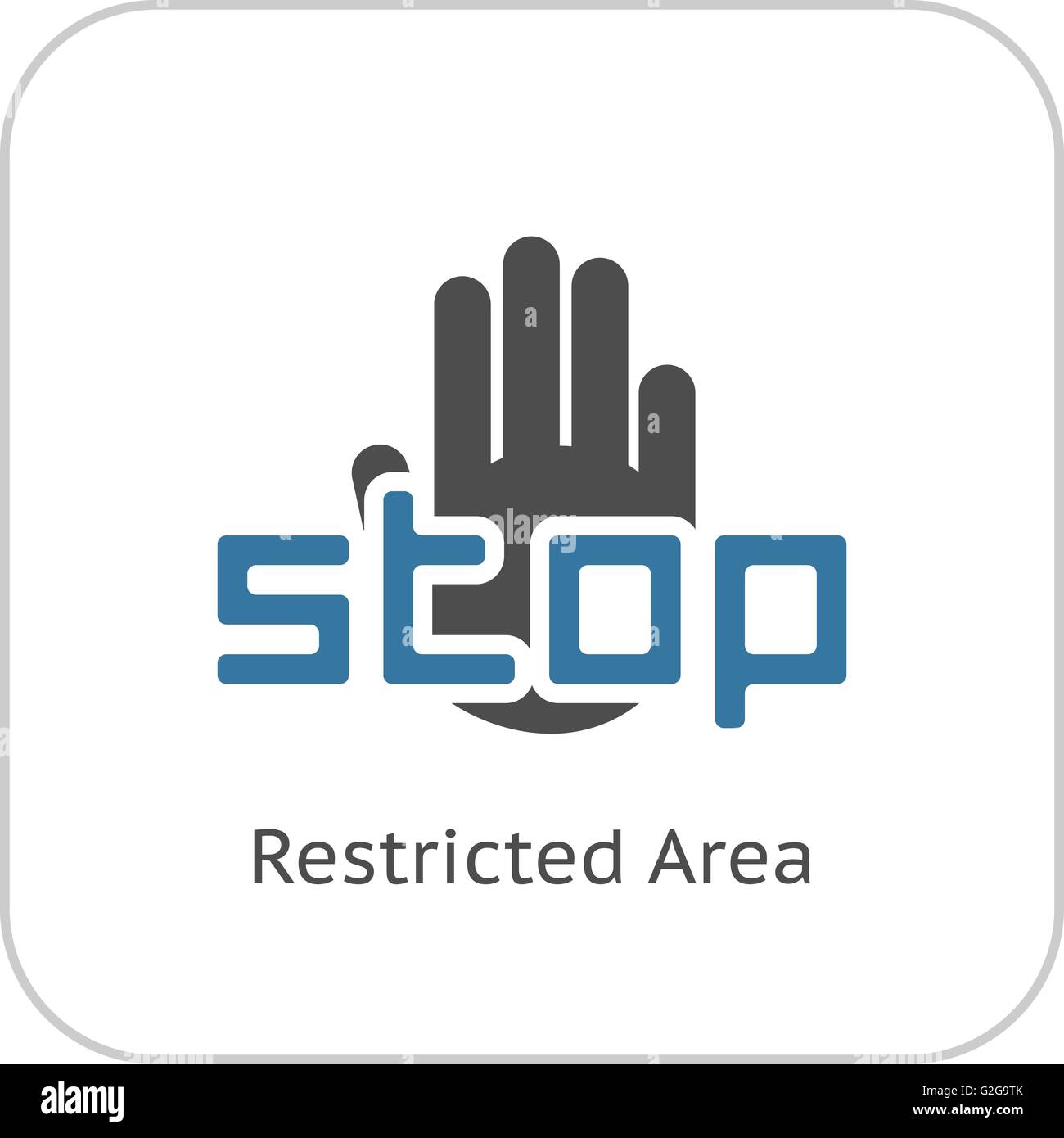 Sign restricted zone Stock Vector Images - Alamy
