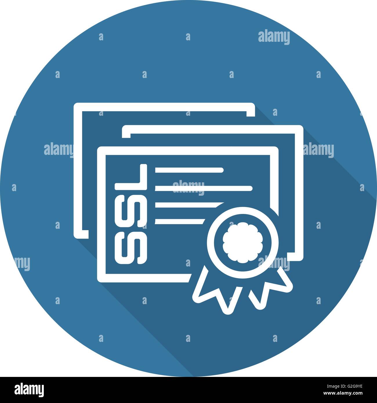 SSL Certificates Icon. Flat Design Stock Vector Image & Art - Alamy
