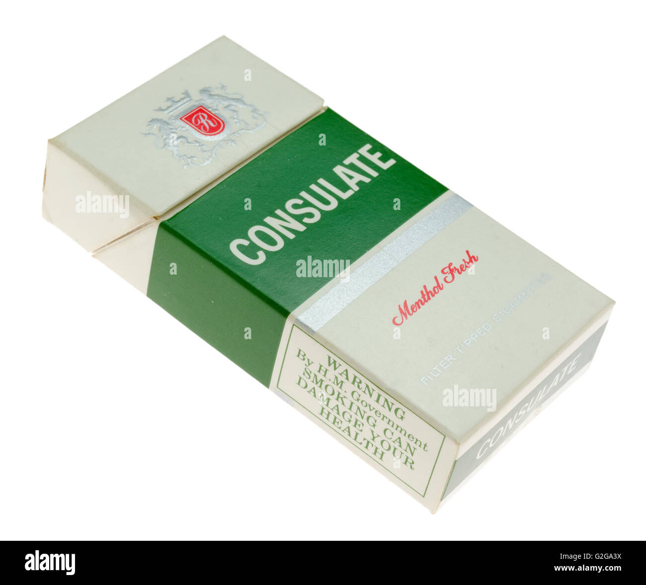 Packet of Consulate Menthol Cigarettes Stock Photo - Alamy
