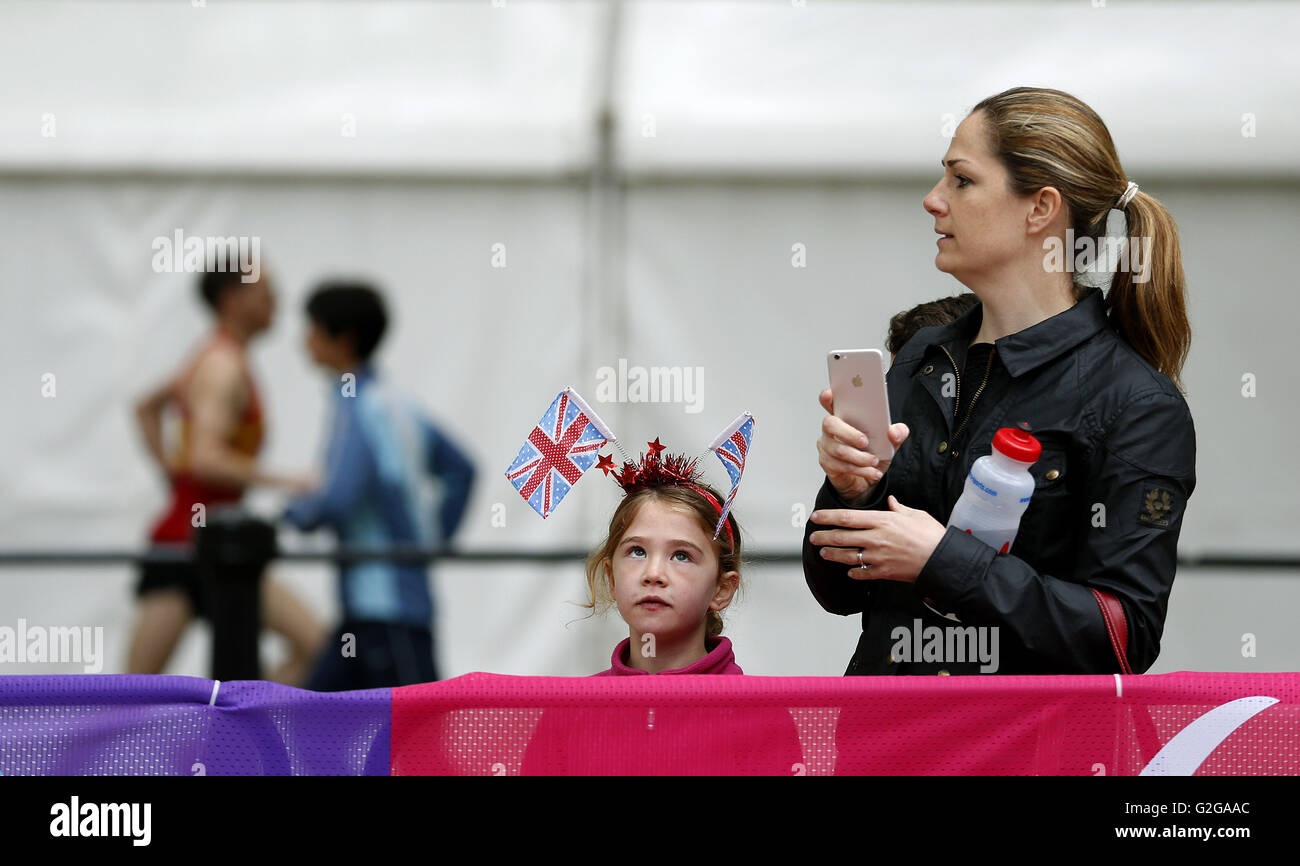 General view of spectators before the start of the 10k race during the ...