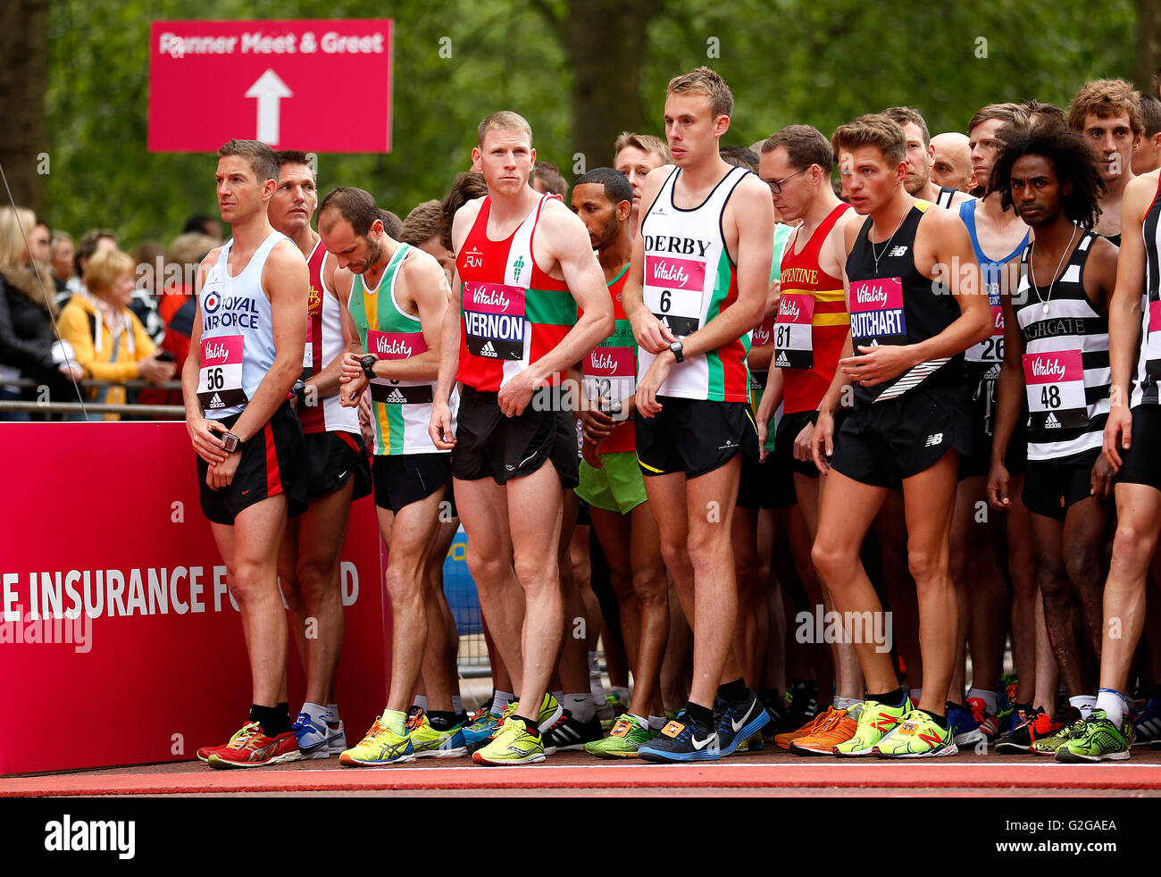 Great Britain's Andy Vernon (left) and Andrew Butchart (right) before ...