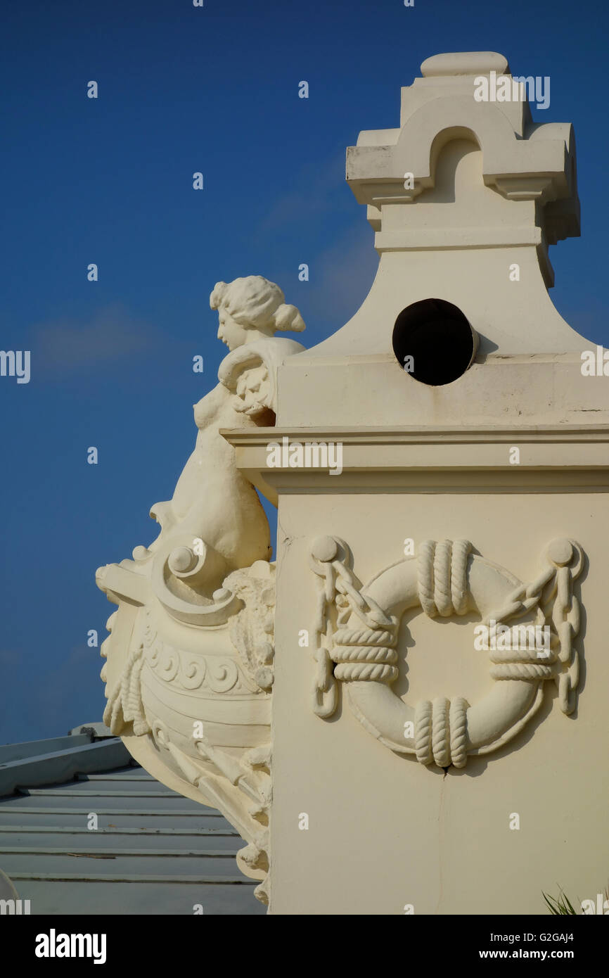 ornament on pavilion Donostia San Sebastian Basque Country Spain sea ...