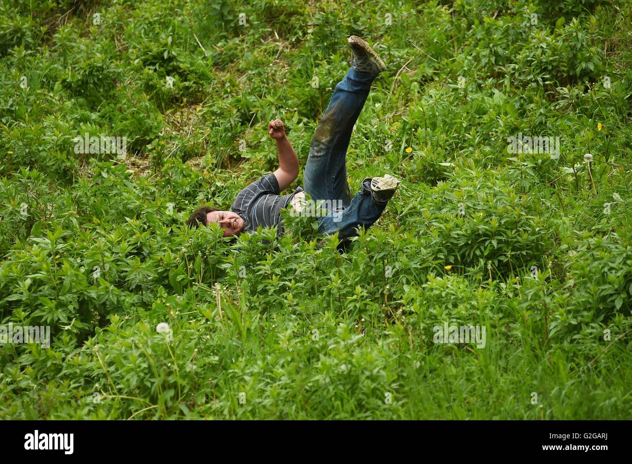 Annual Unofficial Cheese Rolling Coopers Hill High Resolution Stock ...
