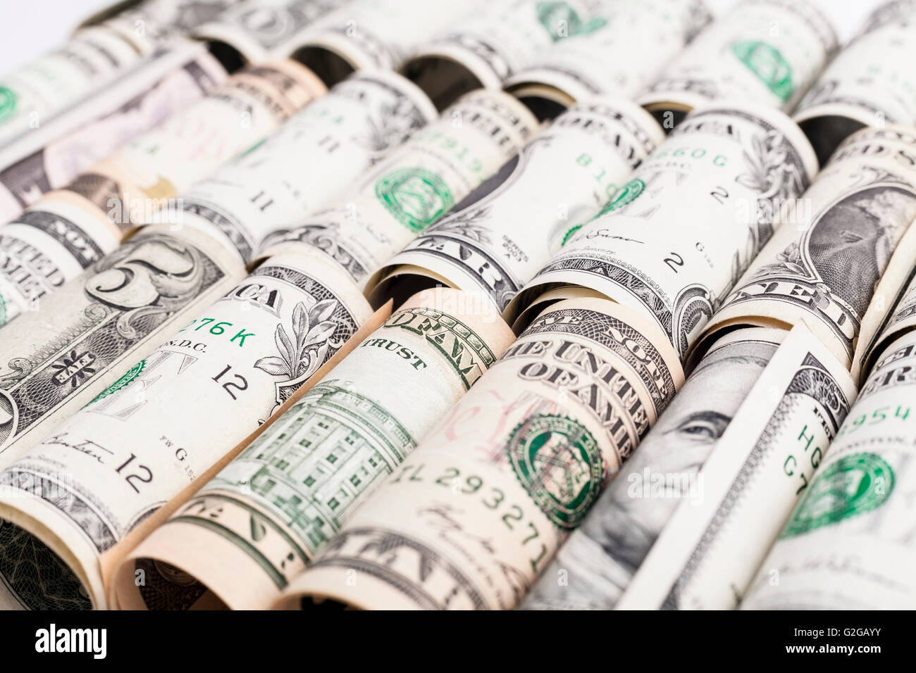 Dollars in a bag hi-res stock photography and images - Alamy