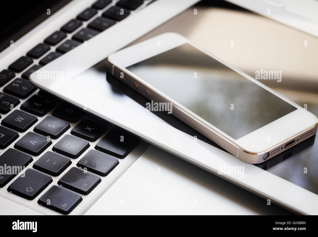 set of modern computer devices Stock Photo - Alamy