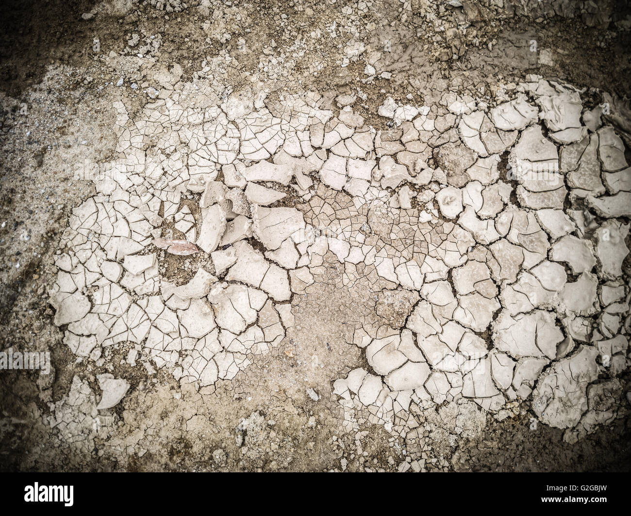 Dry soil texture on the ground Stock Photo - Alamy