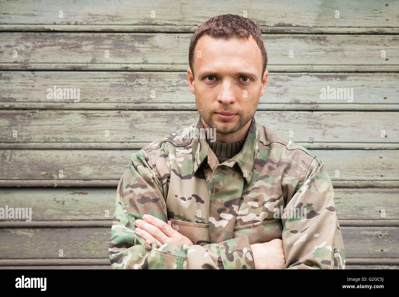 Young man in military uniform hi-res stock photography and images - Alamy