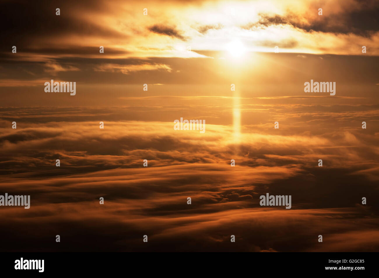 Aerial rise above colorful red hi-res stock photography and images - Alamy