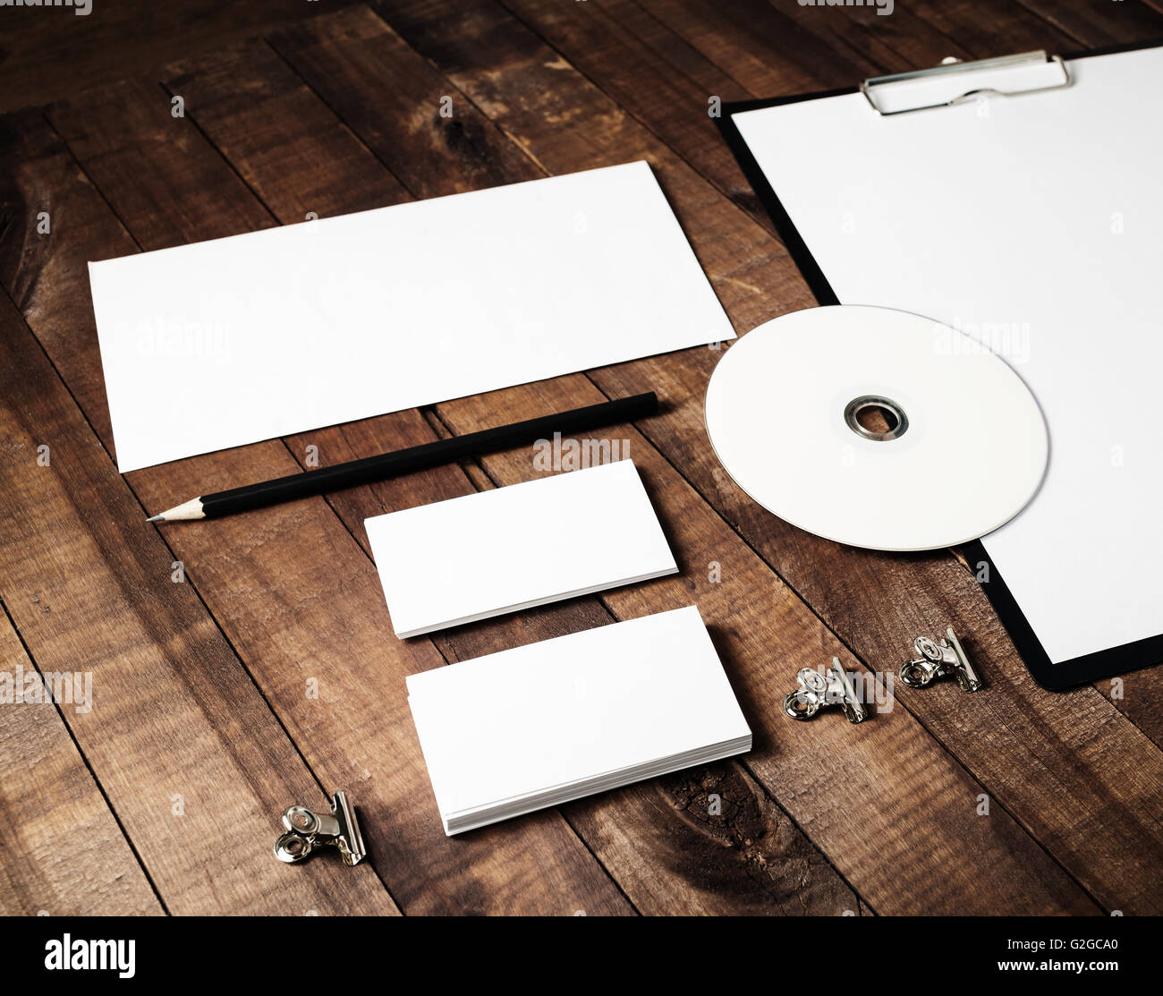 Blank stationery template Stock Photo - Alamy