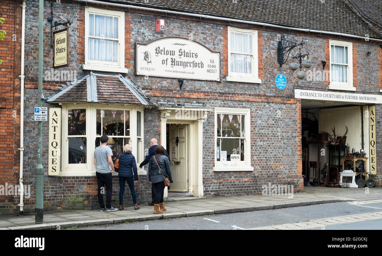 Hungerford, a small town in Berkshire, England Below stairs of ...