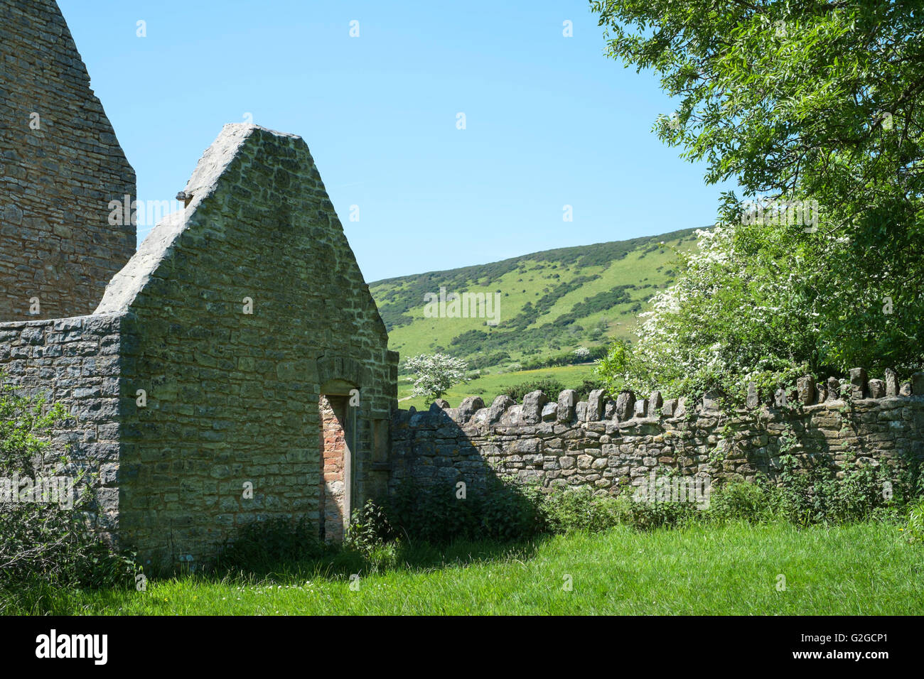 Tyneham is a deserted village on the Dorset coast England UK. It was ...