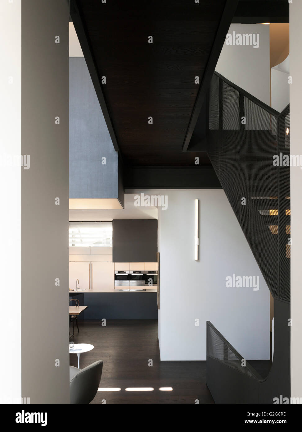 Detail view under stairs on ground level. W House, Sydney, Australia ...