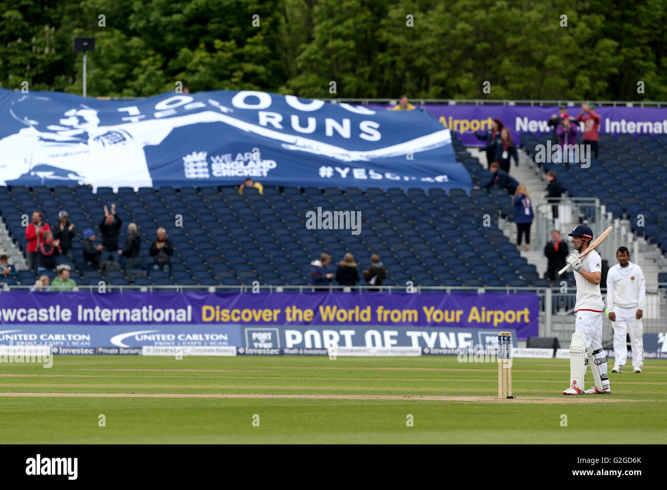 England's Alastair Cook after scoring 10,000 test runs during day four ...