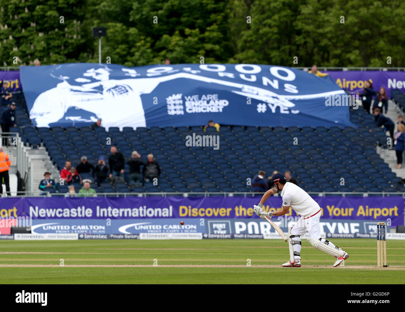England's Alastair Cook after scoring 10,000 test runs during day four ...