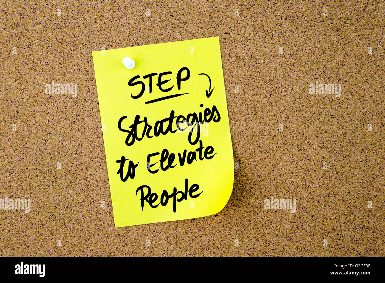 Business Acronym STEP Strategies To Elevate People written on yellow ...