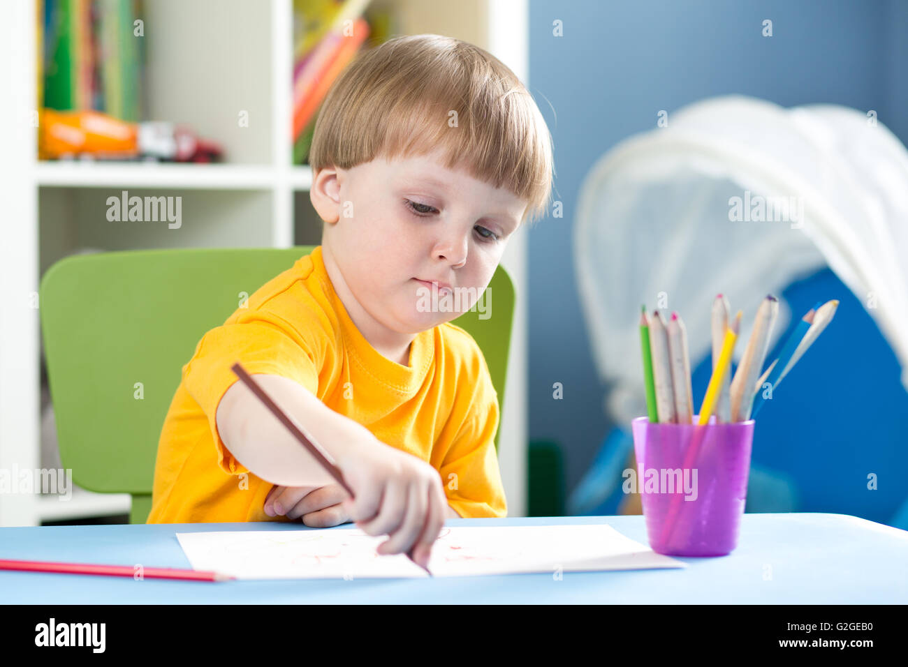 Nursery classroom drawing hi-res stock photography and images - Alamy