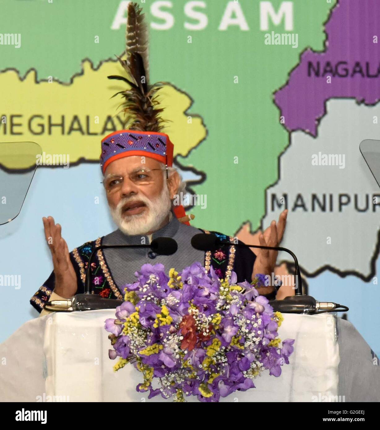 Narendra modi india hat hi-res stock photography and images - Alamy