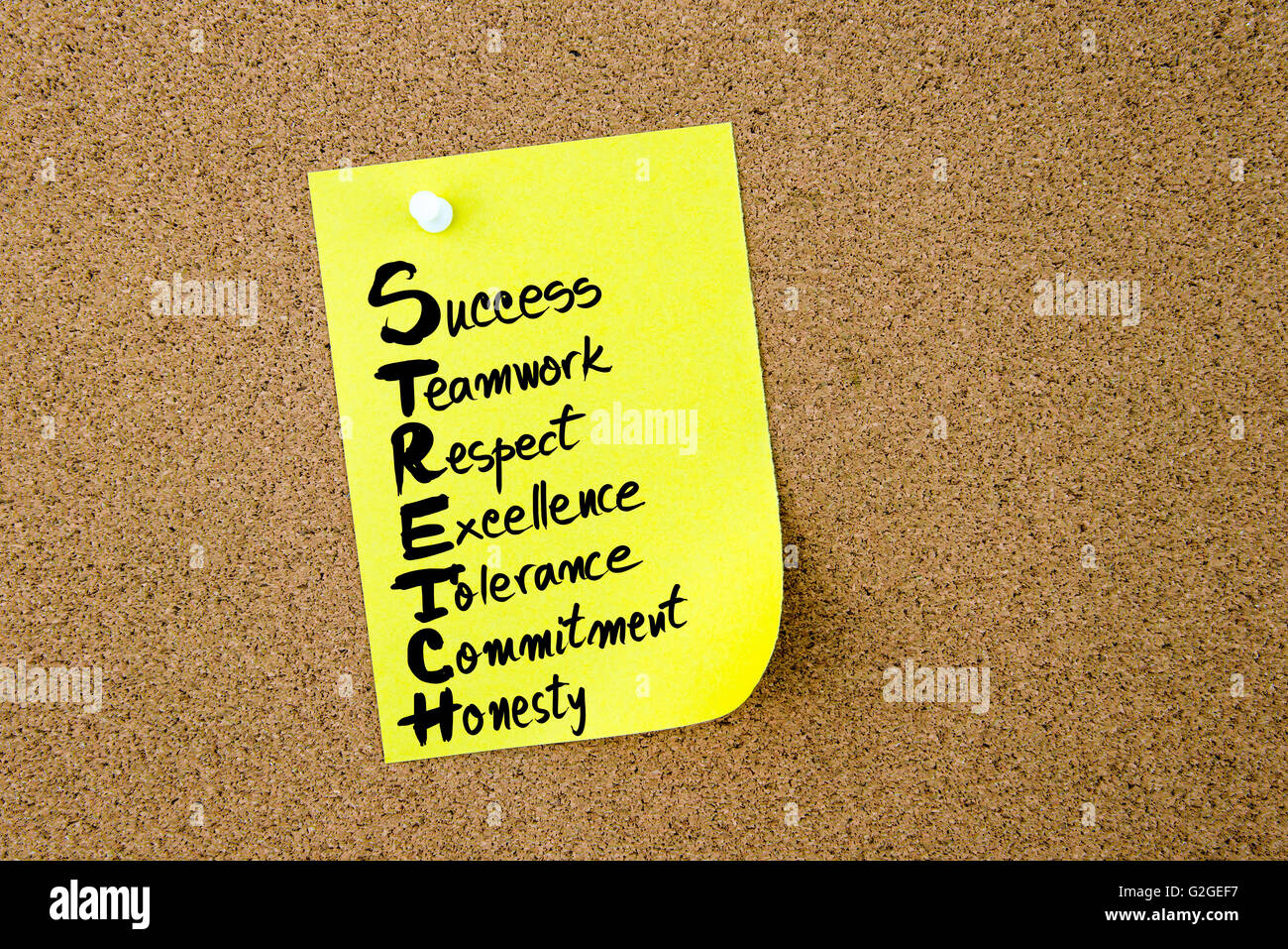 Business Acronym STRETCH as Success, Teamwork, Respect, Excellence ...