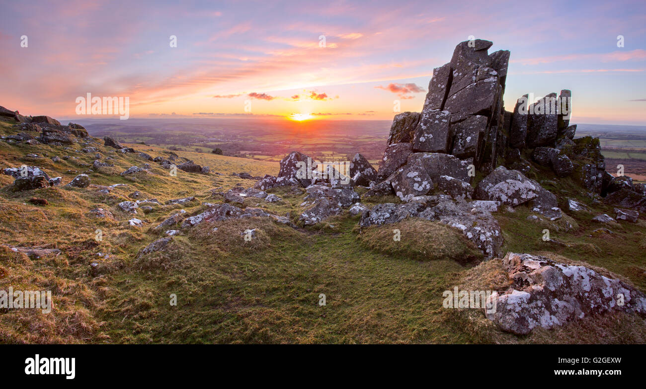 Panoramic view dartmoor national park hi-res stock photography and ...