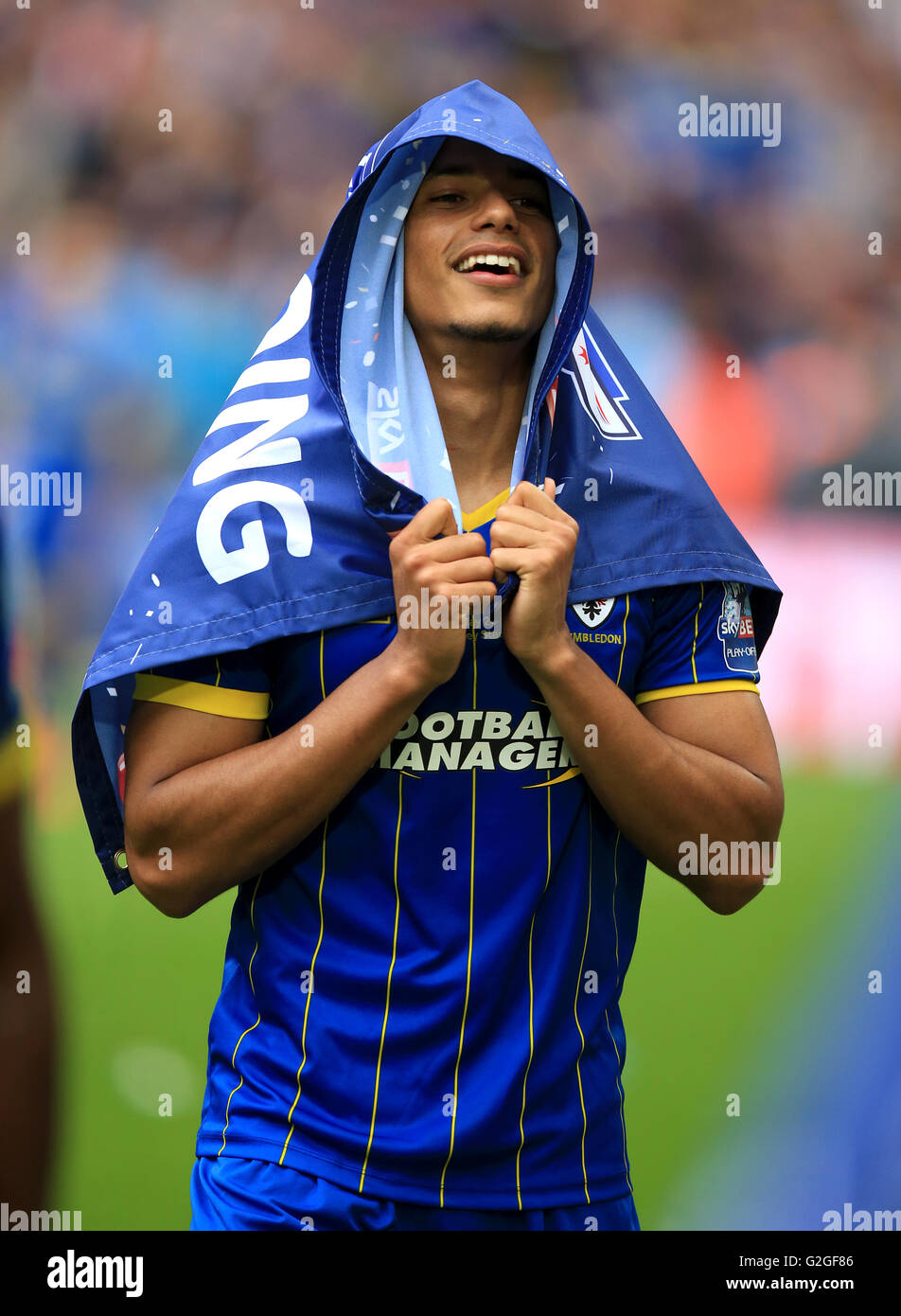 Lyle taylor celebrates hi-res stock photography and images - Alamy