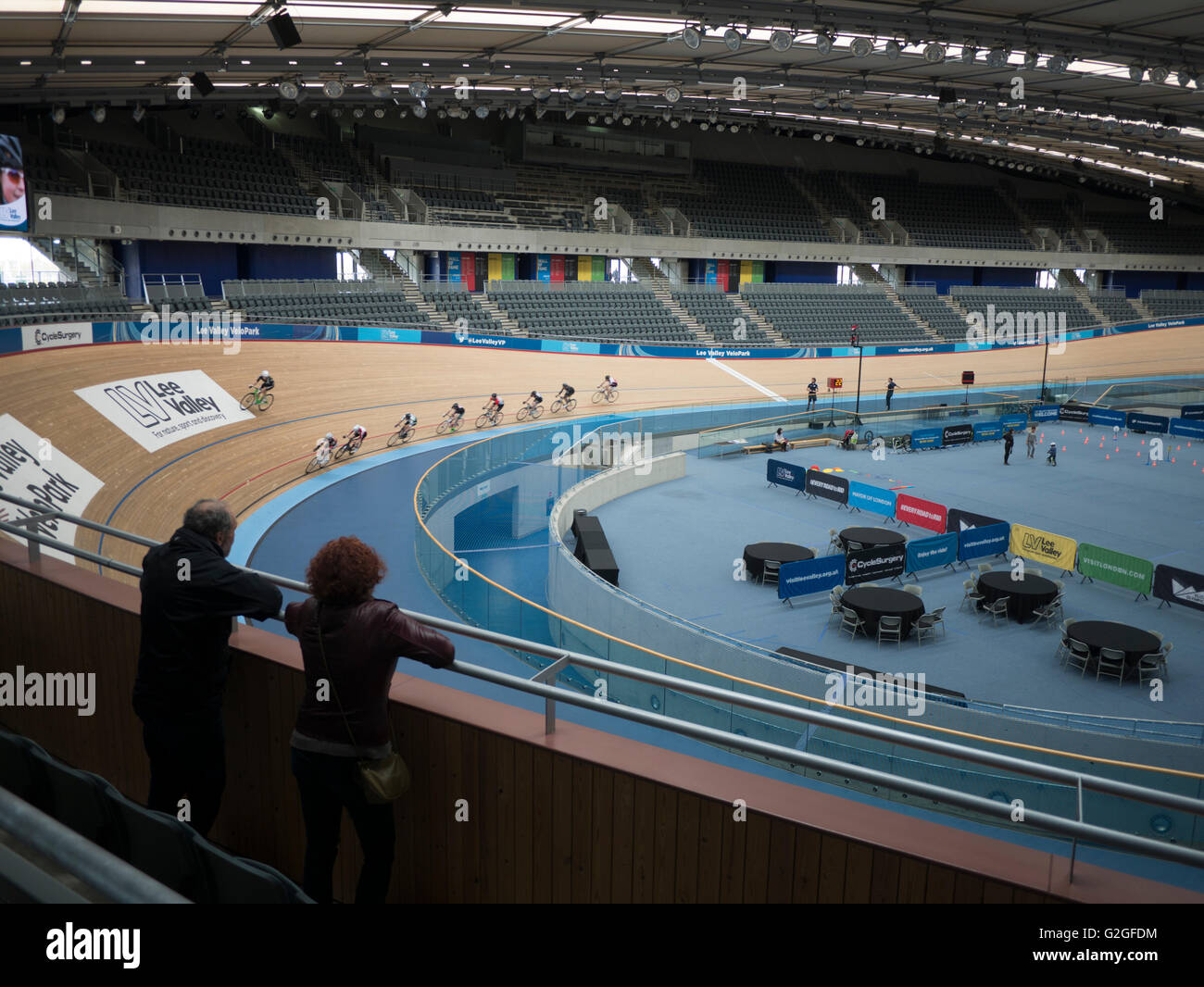 Olympic Park Stratford London Velodrome interior Lee Valley, Lea Valley ...