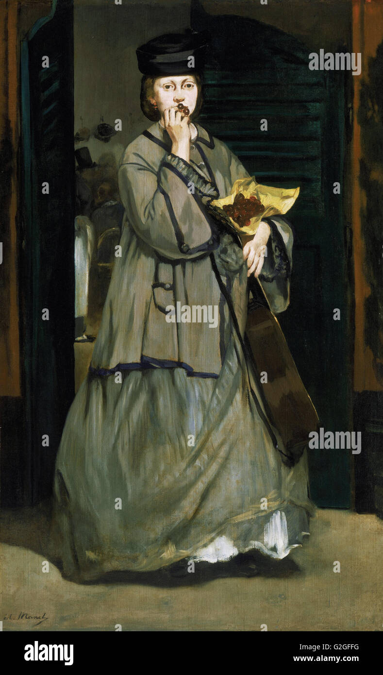 Edouard Manet - Street Singer - Museum of Fine Arts, Boston Stock Photo ...