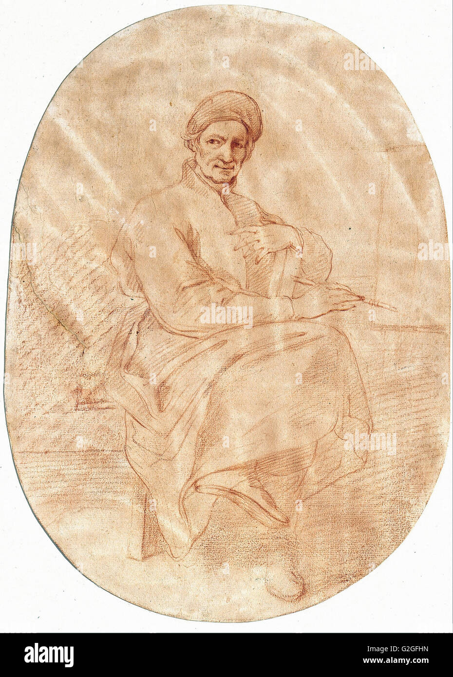 Art drawing sketch andrea pozzo self portrait museum kunstpalast hi-res ...