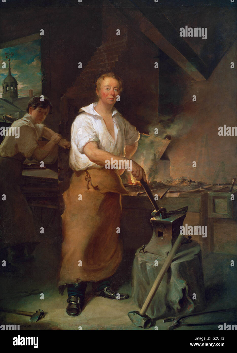 John Neagle - Pat Lyon at the Forge - Museum of Fine Arts, Boston Stock ...