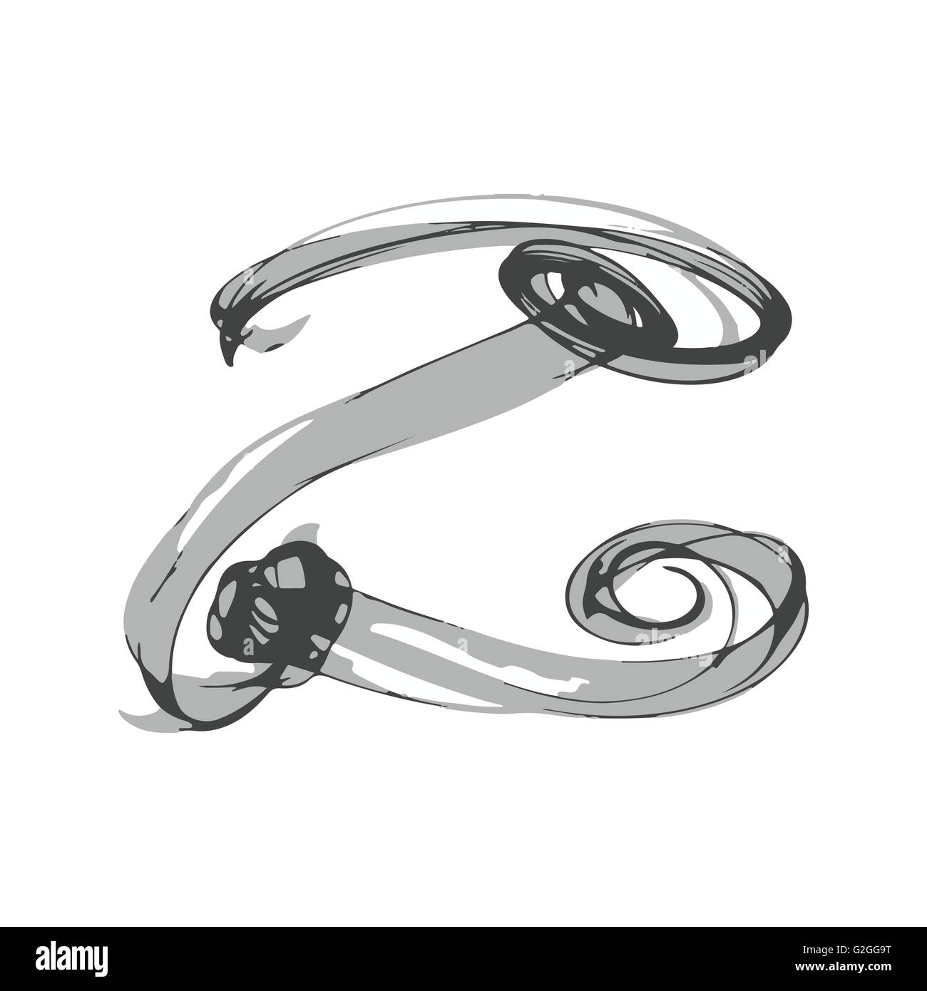 Abstract letter Z logo design template. black and white creative sign ...