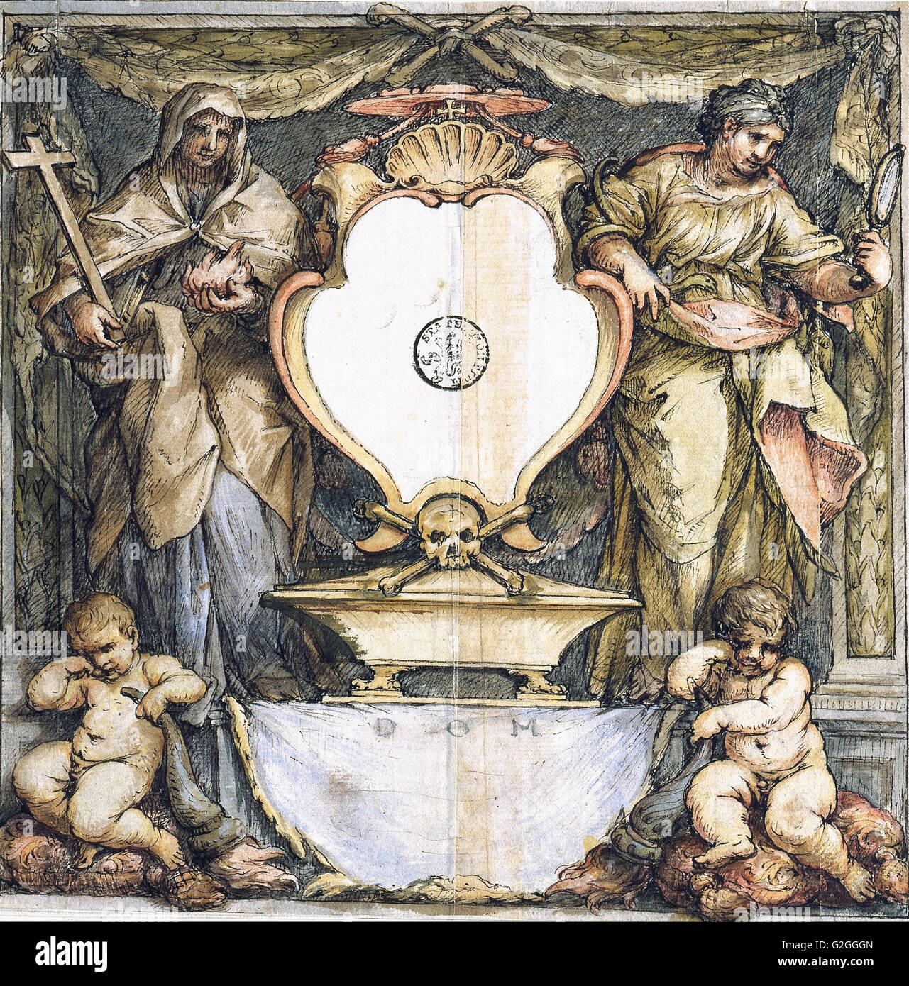 Lazzaro Baldi - Presentation Drawing for an Epitaph - Museum ...