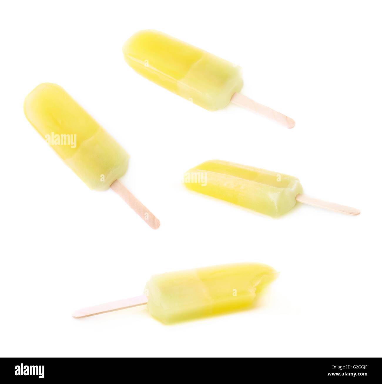 Yellow stick ice cream Cut Out Stock Images & Pictures - Alamy