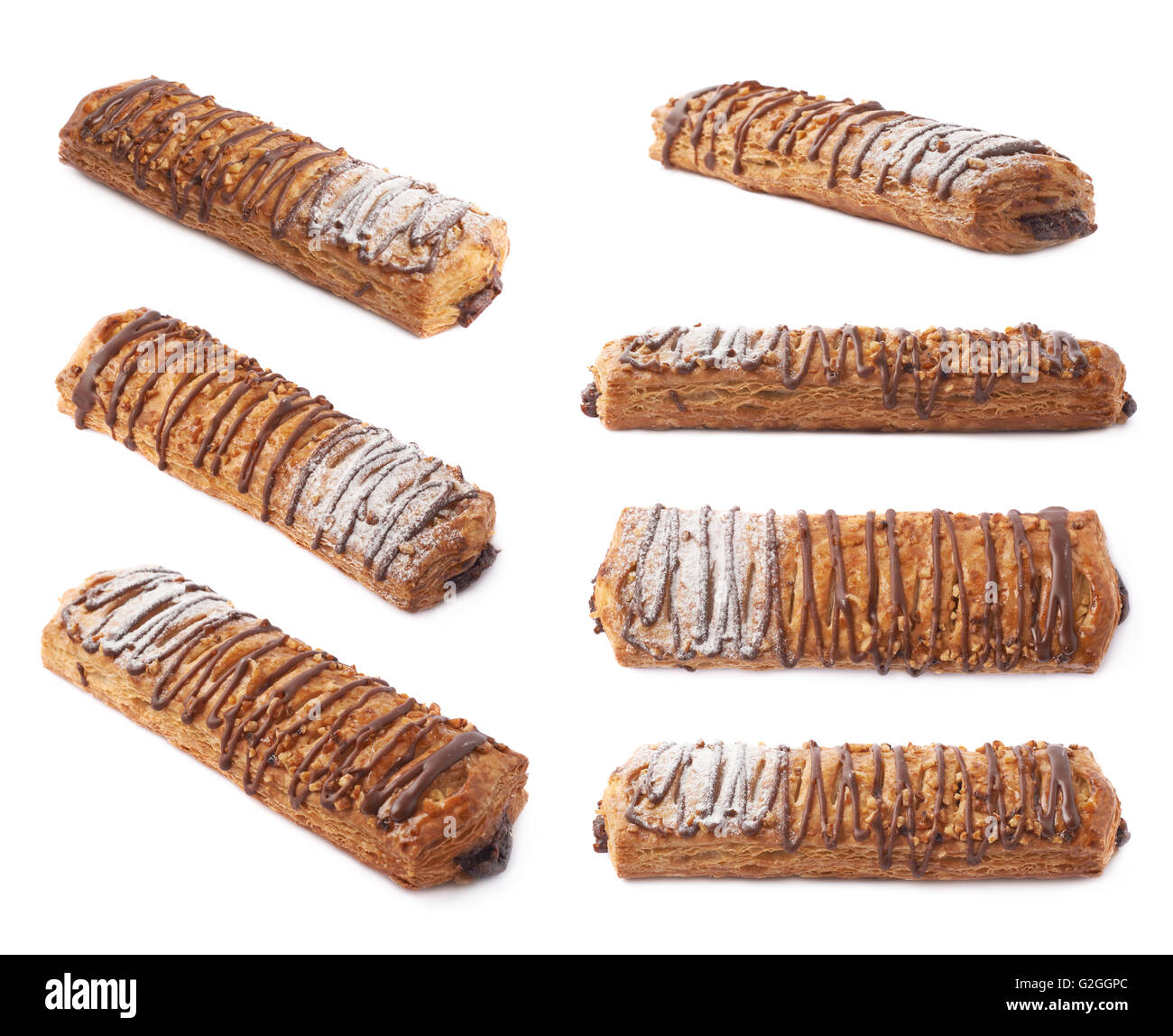 Sweet bread bun pastry isolated Stock Photo - Alamy