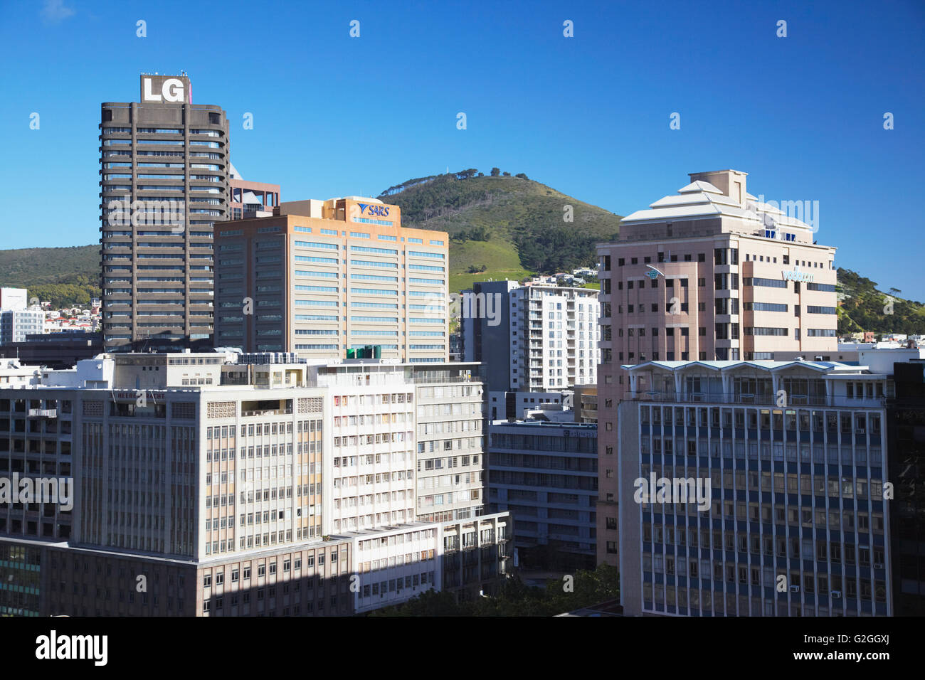 Skyscrapers on Adderley Street, City Bowl, Cape Town, Western Cape ...