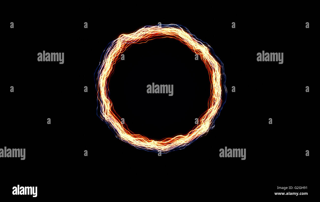 glowing particle ring, abstract background Stock Photo - Alamy