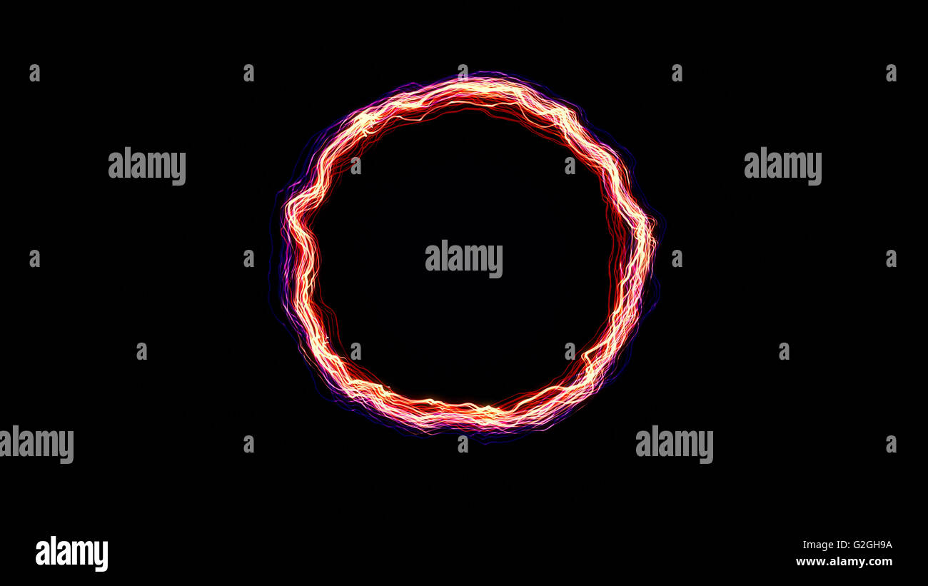 glowing particle ring, abstract background Stock Photo - Alamy