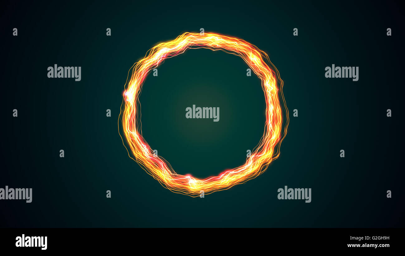 glowing particle ring, abstract background Stock Photo - Alamy