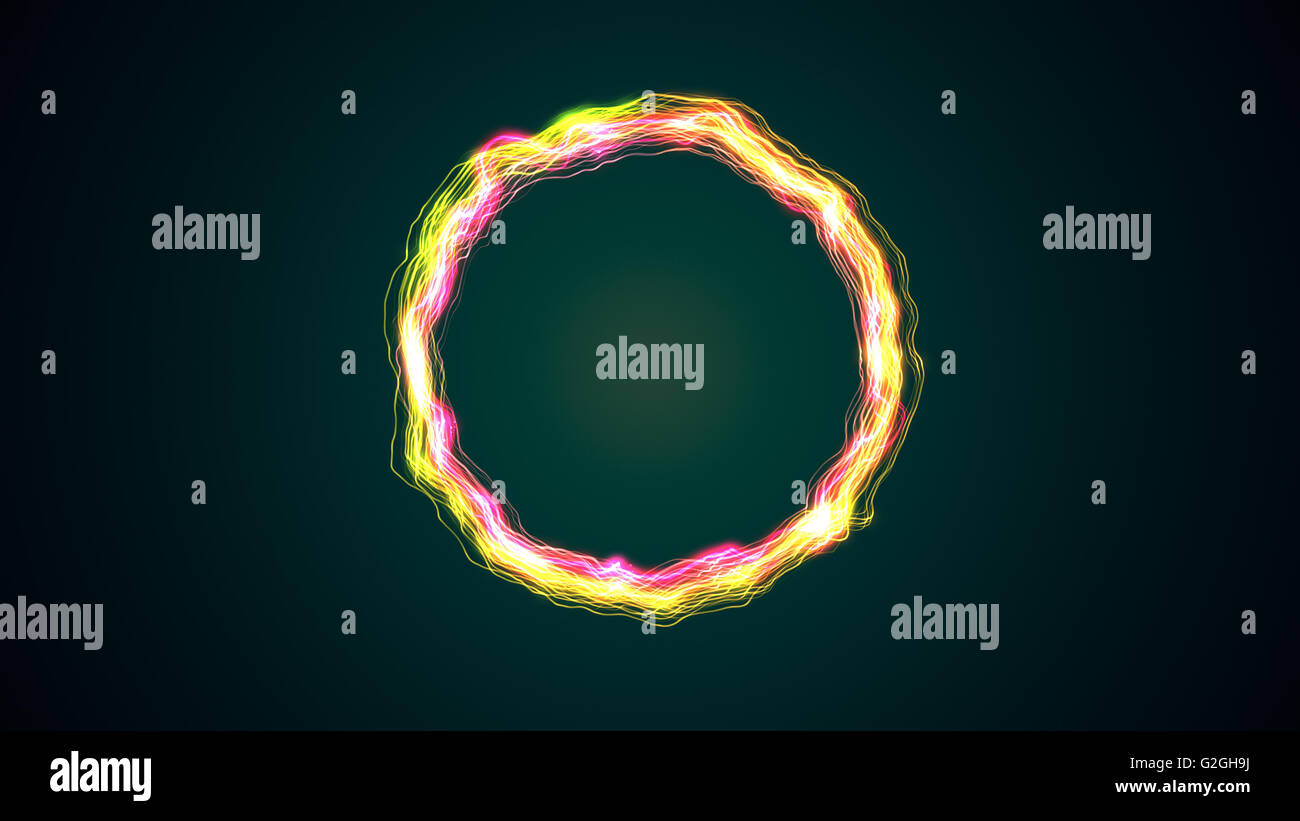 glowing particle ring, abstract background Stock Photo - Alamy