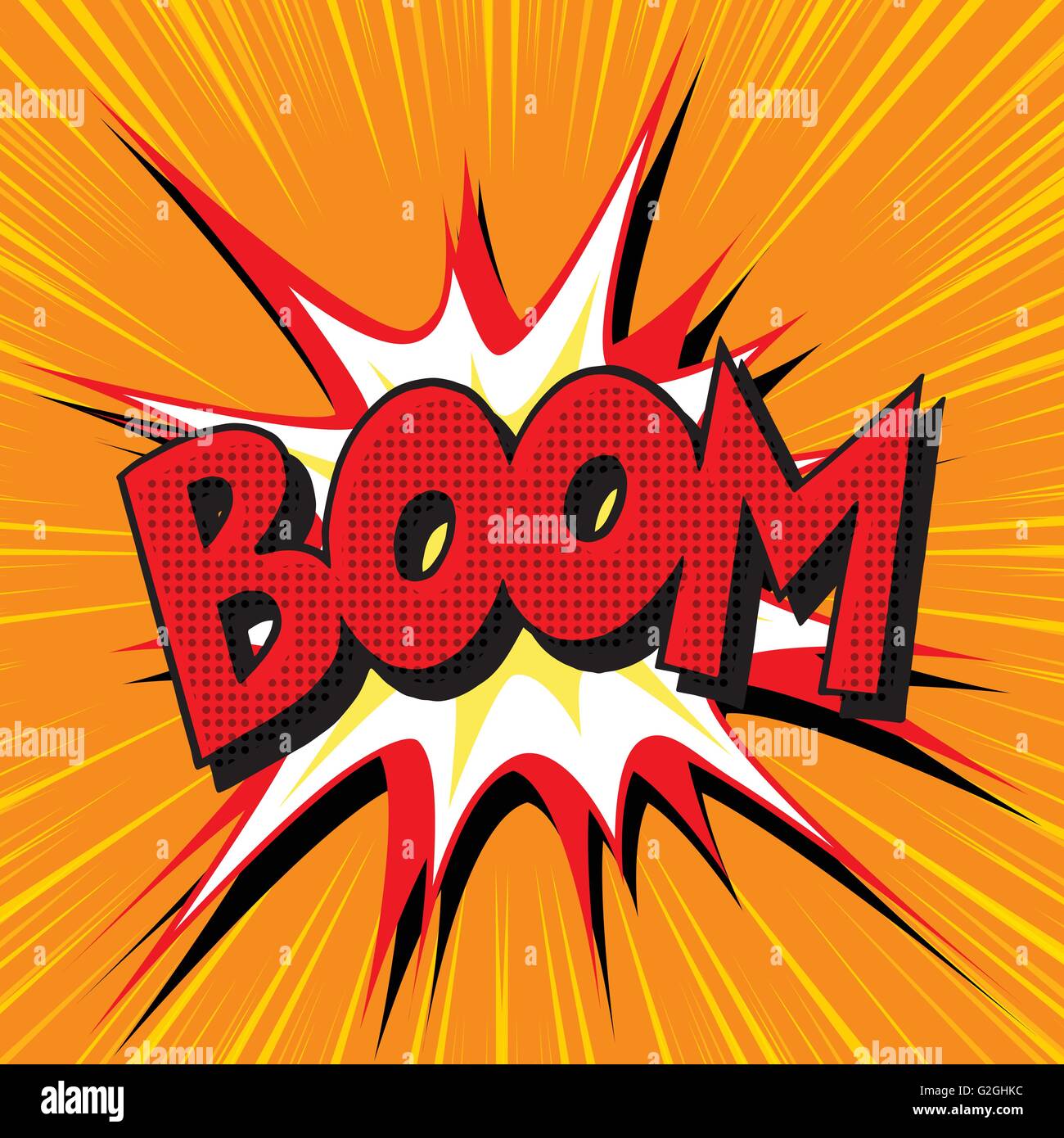 Boom explosion comic book text pop art Stock Vector Image & Art - Alamy