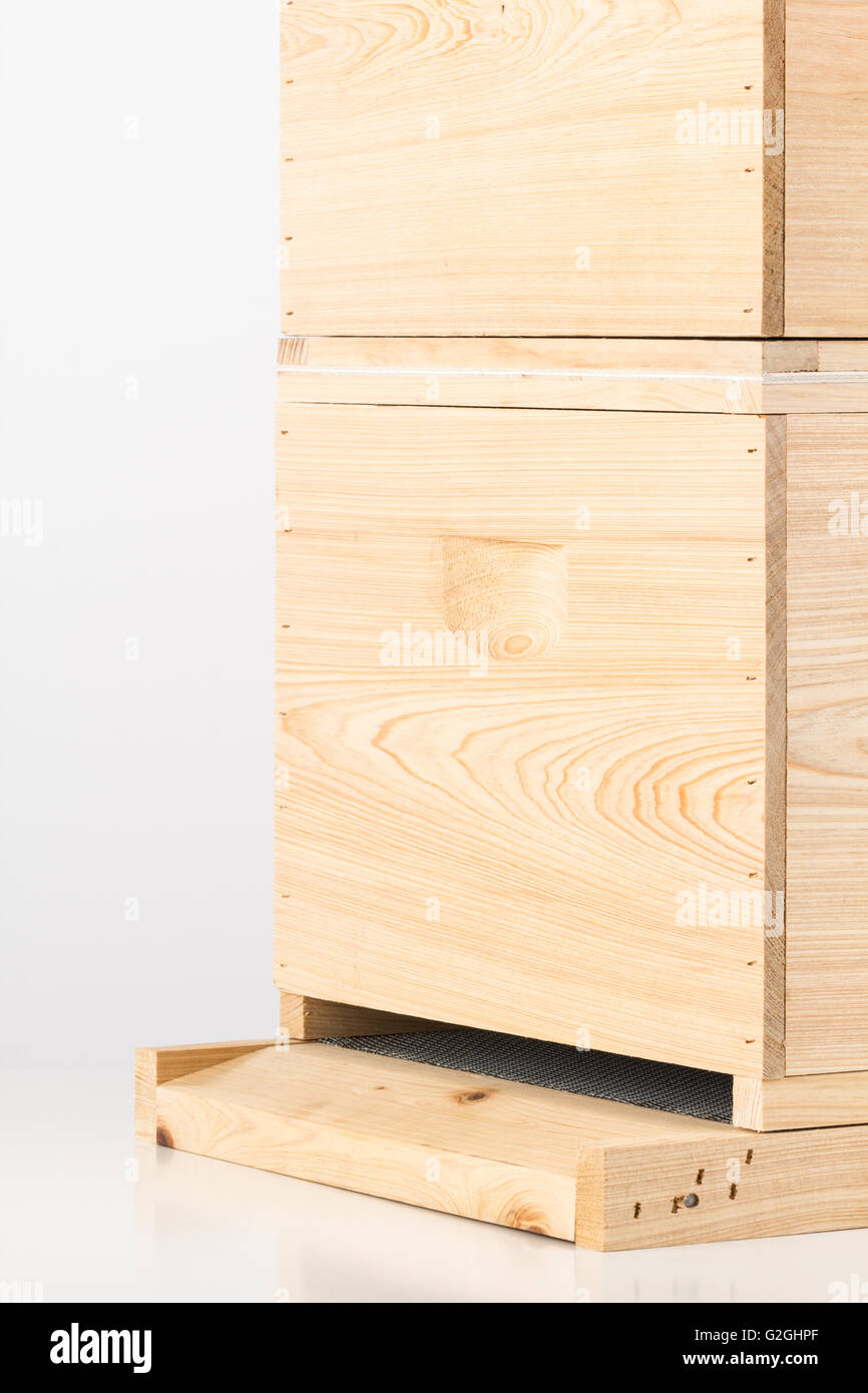 Wooden cypress beehive hi-res stock photography and images - Alamy