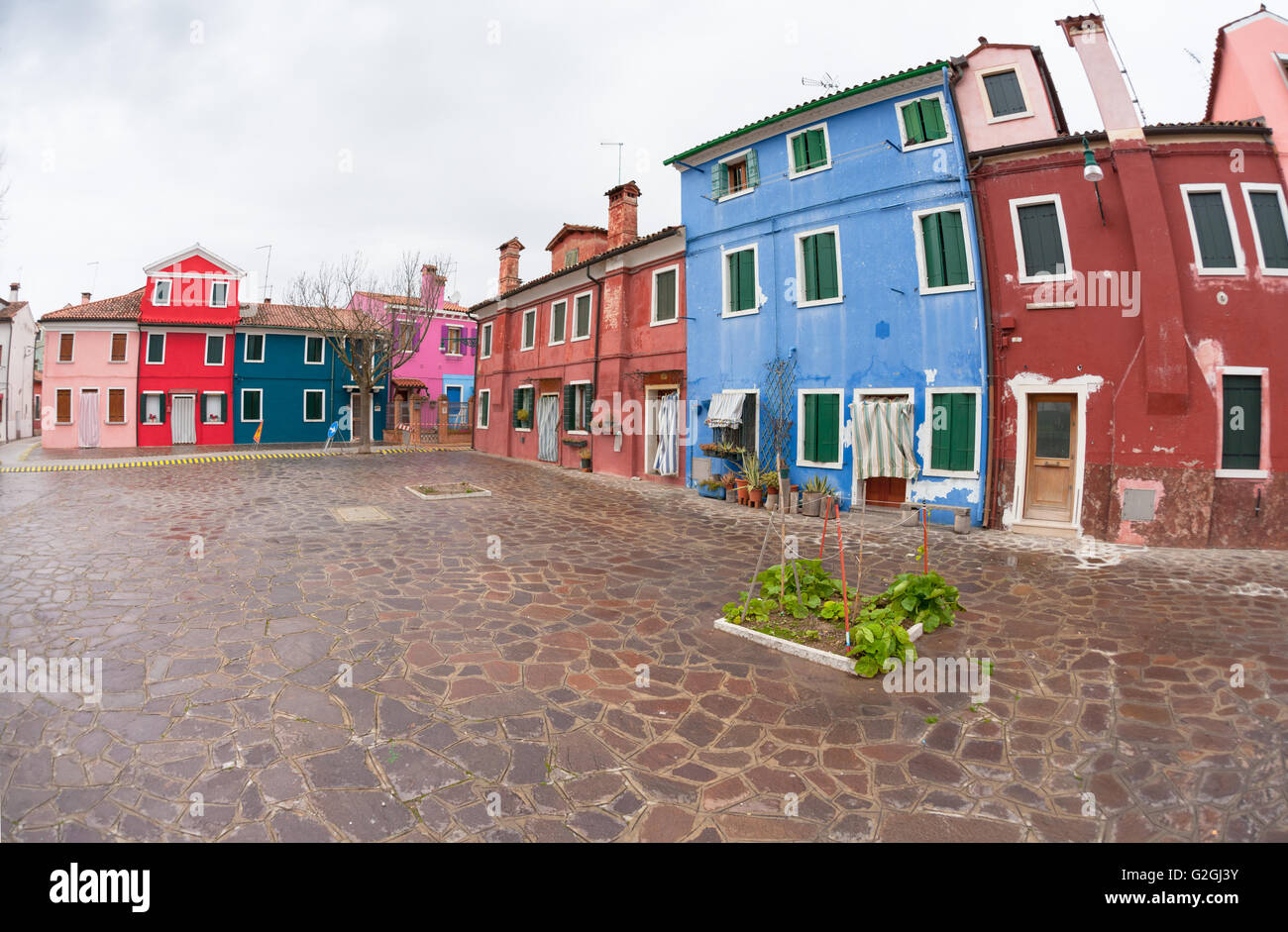 wide view from the Burano island, Venice Stock Photo - Alamy