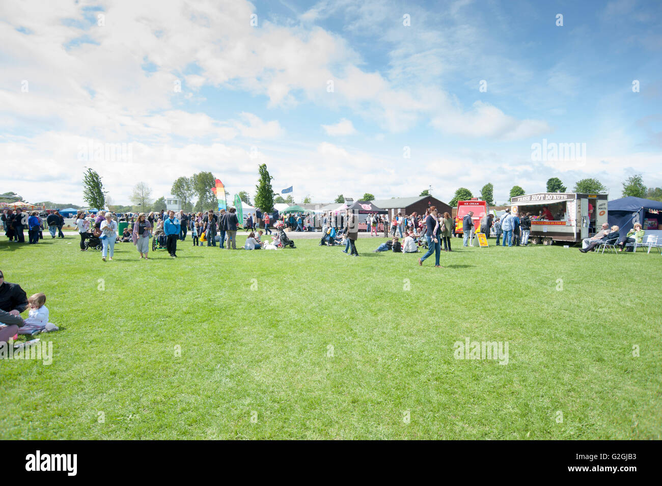 Faire ground Attractions at a summer faire UK Stock Photo - Alamy
