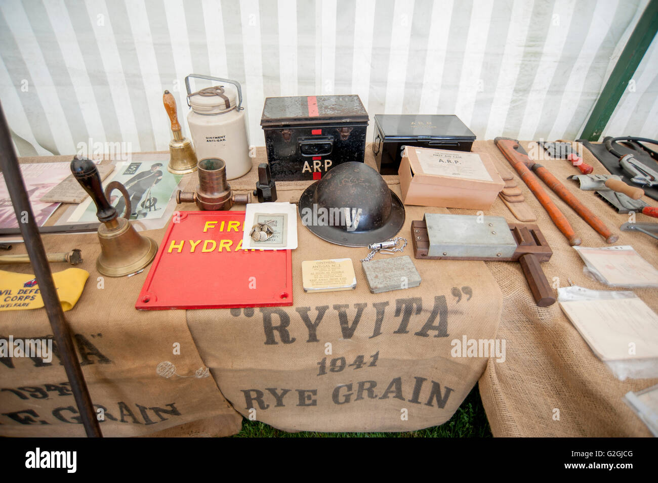 Uk air raid warden hi-res stock photography and images - Alamy