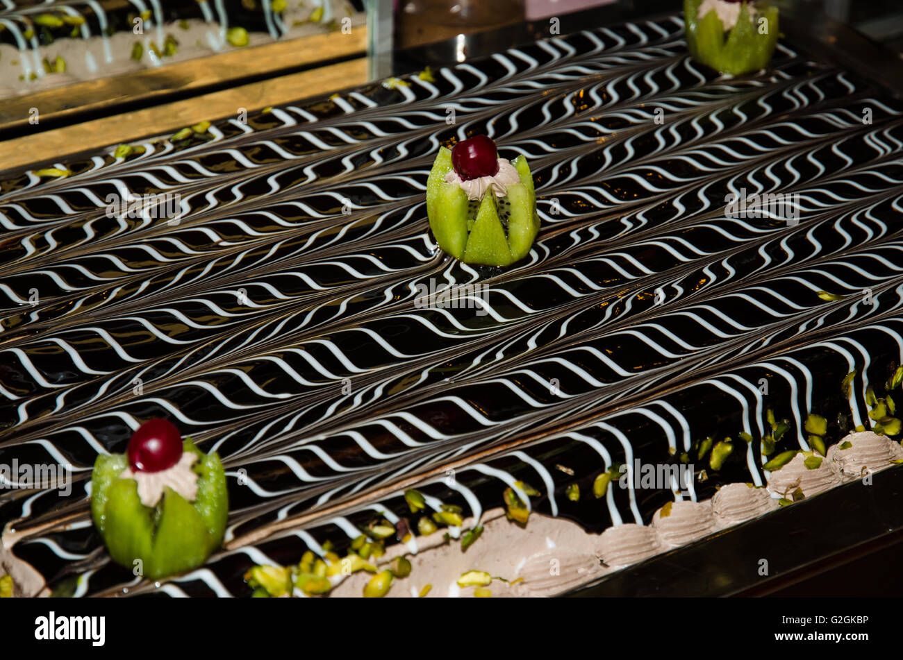 turkish sweet cakes background image Stock Photo - Alamy