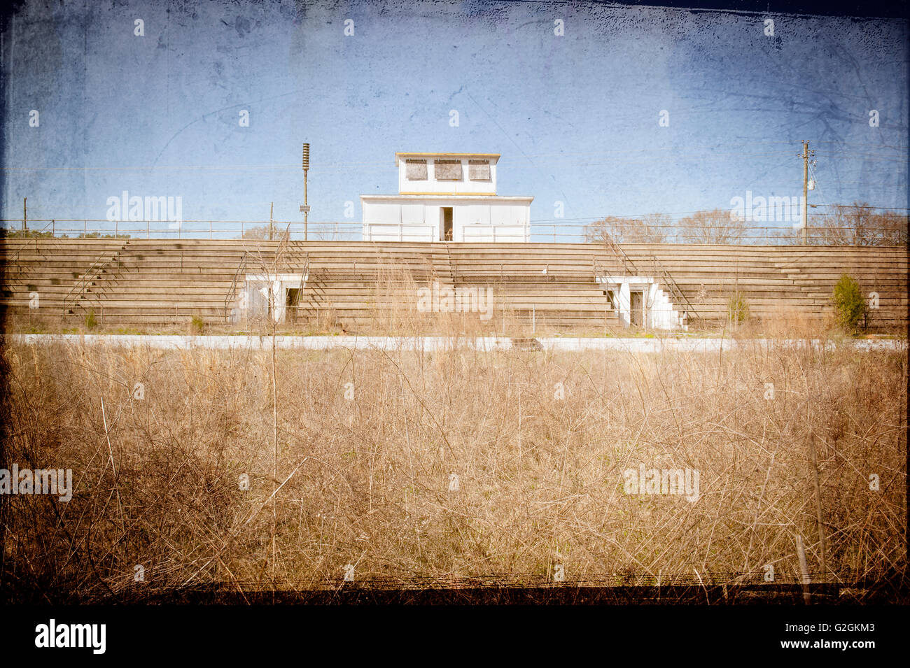 Abandoned Football Field Stock Photo - Alamy