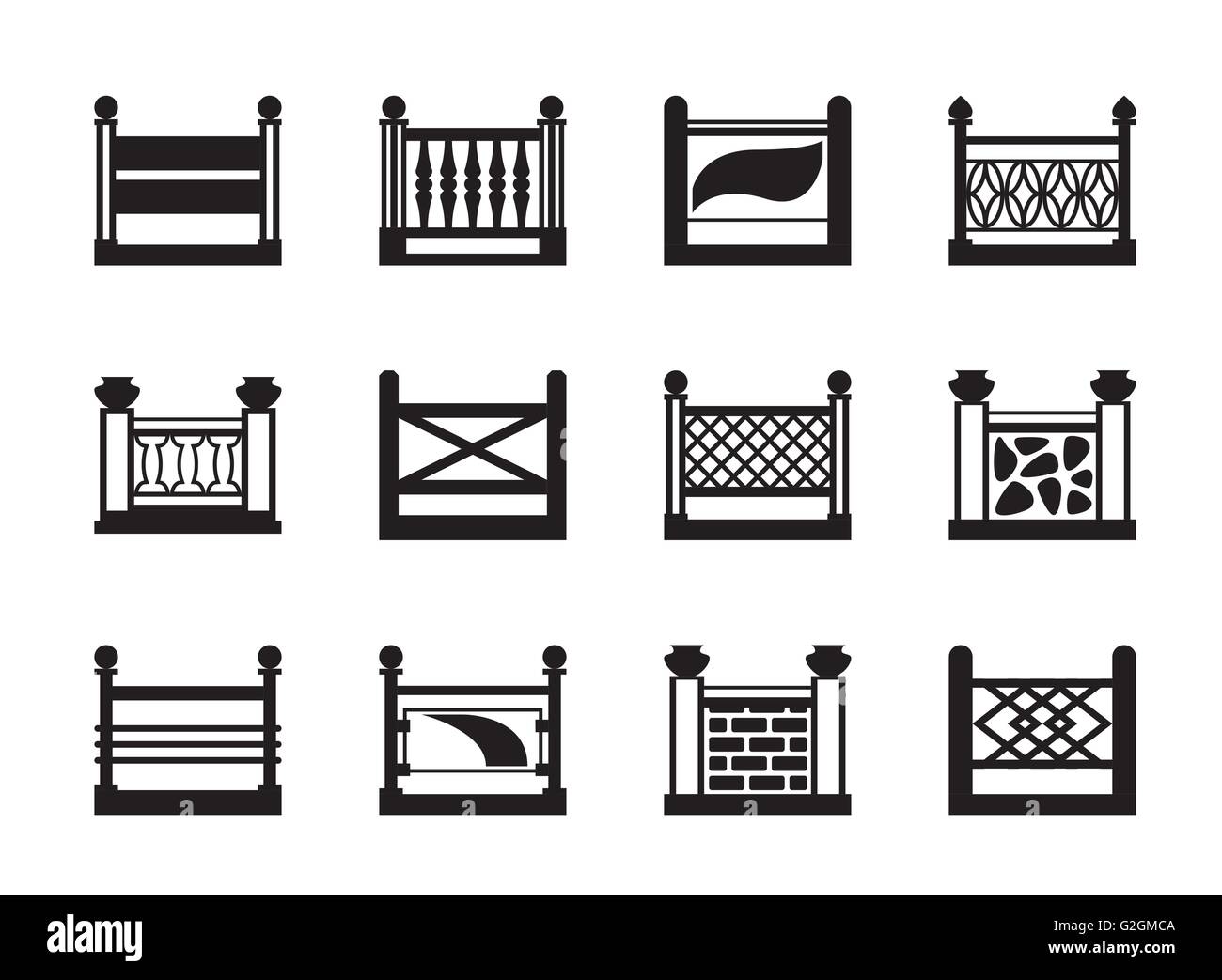 Railings handrail Stock Vector Images - Alamy