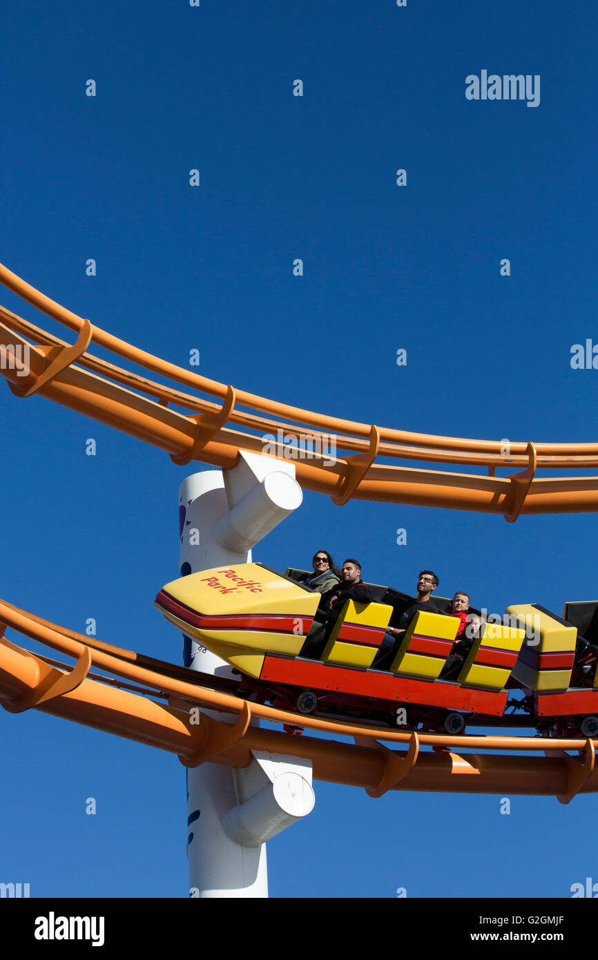 Rolller Coaster, Pacific Park, Santa Monica, California, USA Stock ...