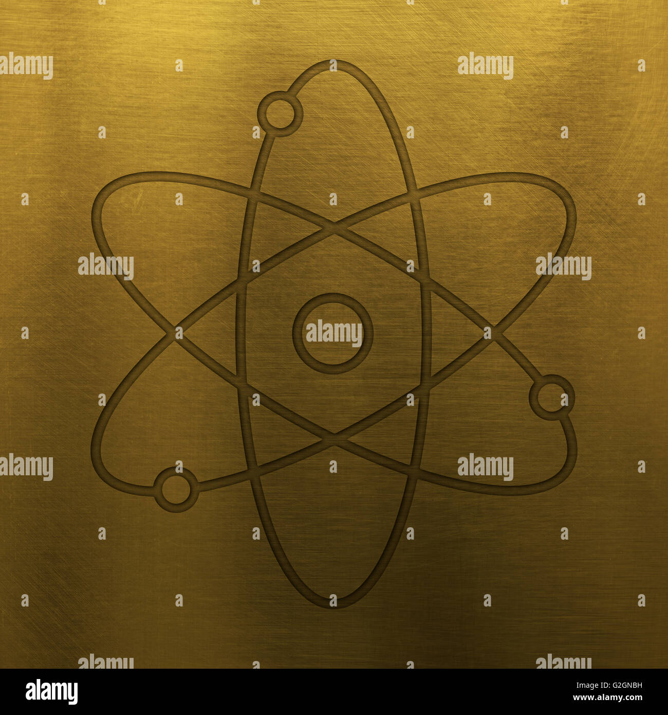 Gold atom hi-res stock photography and images - Alamy