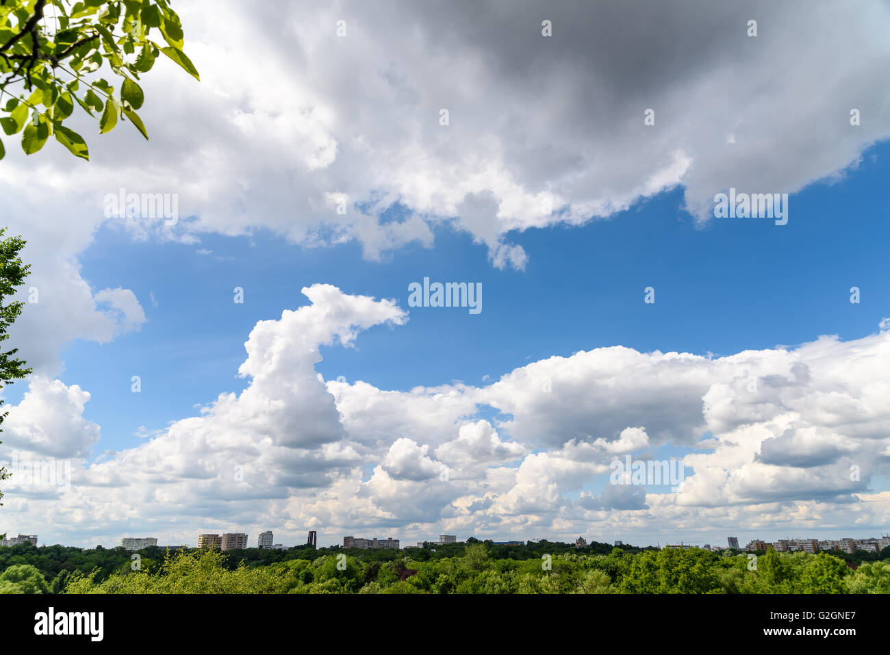 Bucharest City Skyline View From Youths Park (Parcul Tineretului) With ...
